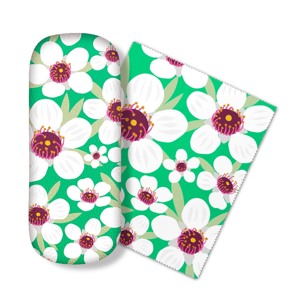 Glasses Case - Bright Botanical Manuka – gecko in the village