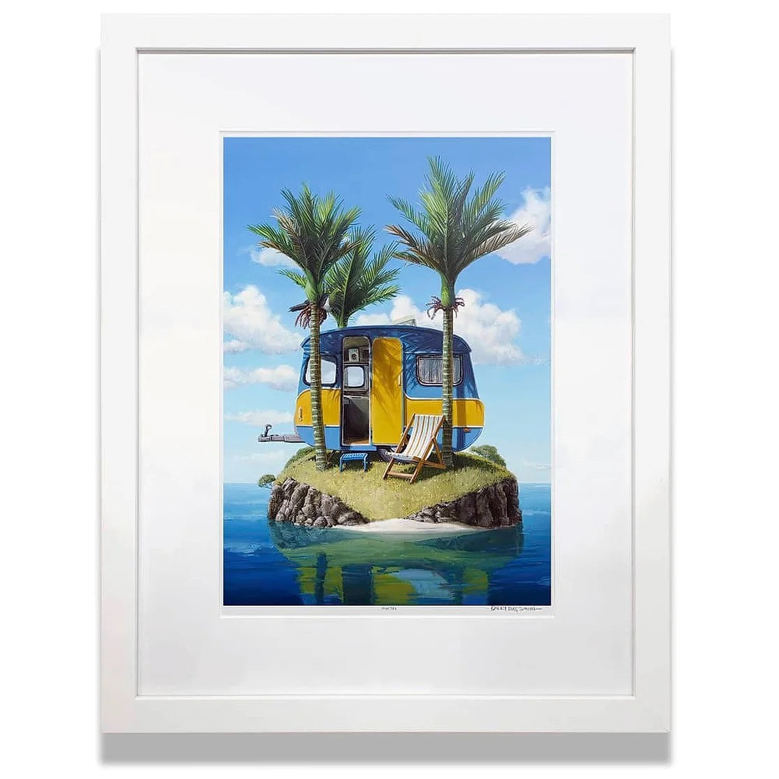 Framed Print - Caravan – gecko in the village