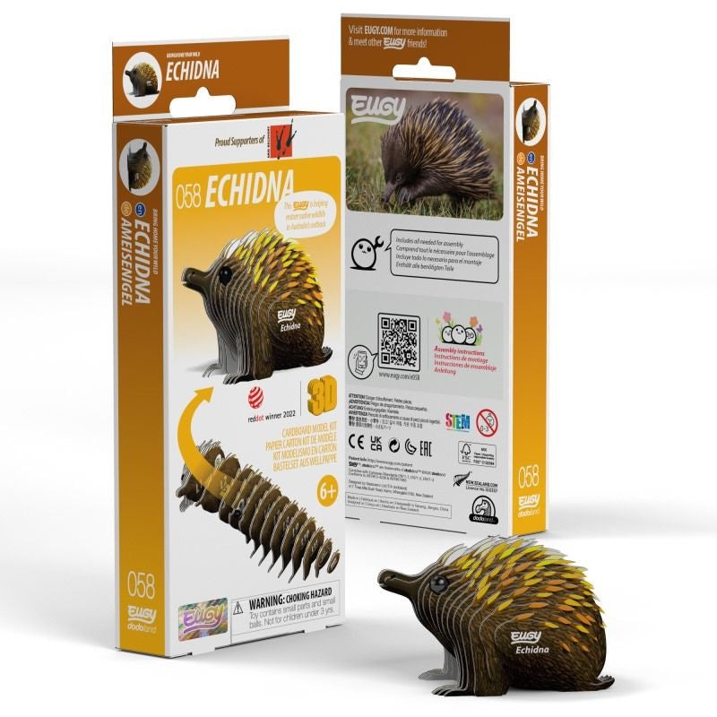 3D Cardboard Kit Set - Echidna – gecko in the village