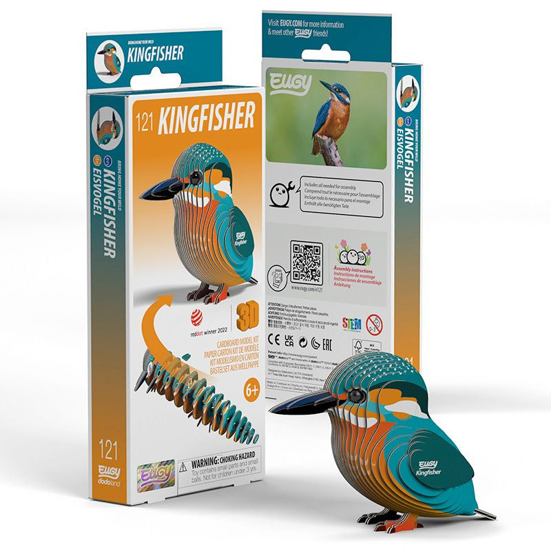 3D Cardboard Kit Set - Kingfisher – gecko in the village