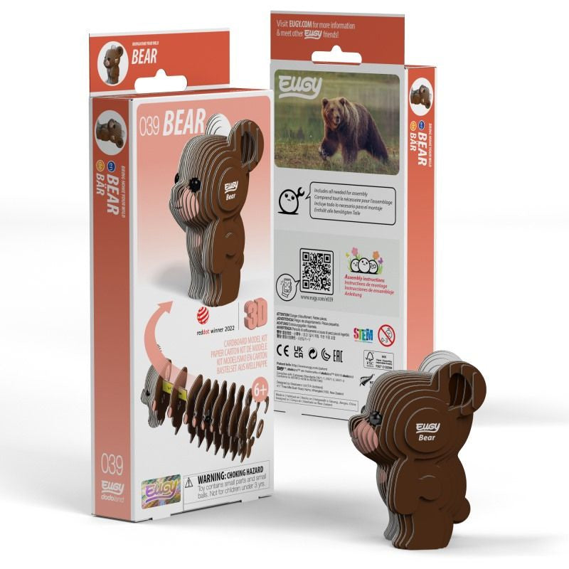 3D Cardboard Kit Set - Bear – gecko in the village