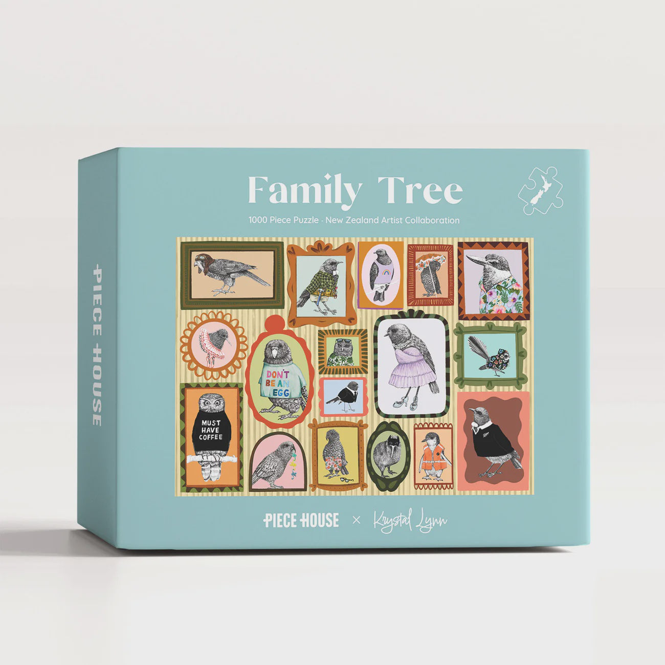 1000 Piece Puzzle-Family Tree – gecko in the village