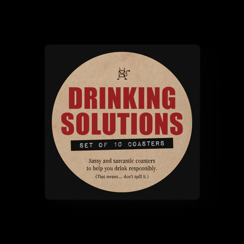 Drinking Solutions - Set of 10 Coasters – gecko in the village