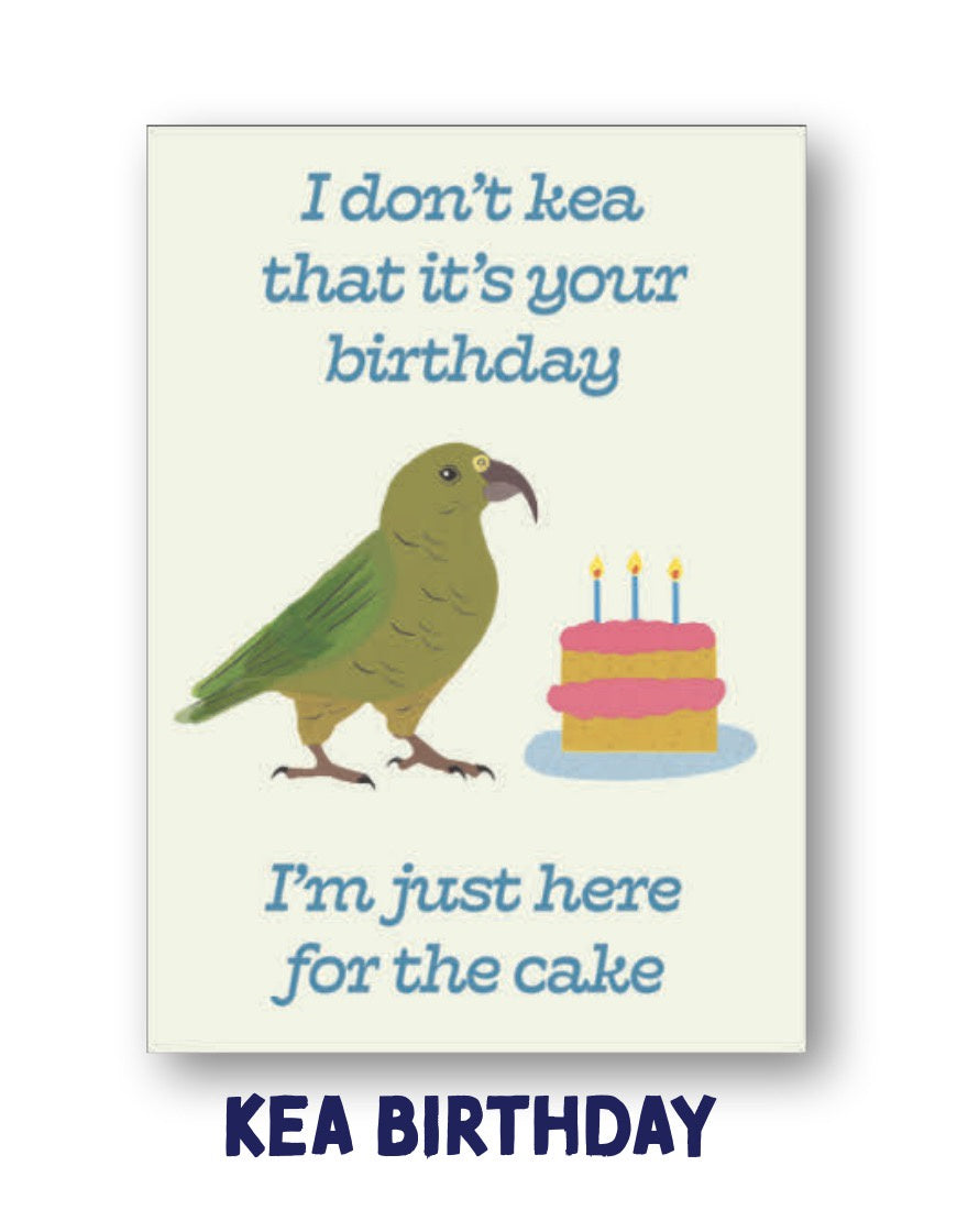 Birthday Card - Kea Birthday – gecko in the village
