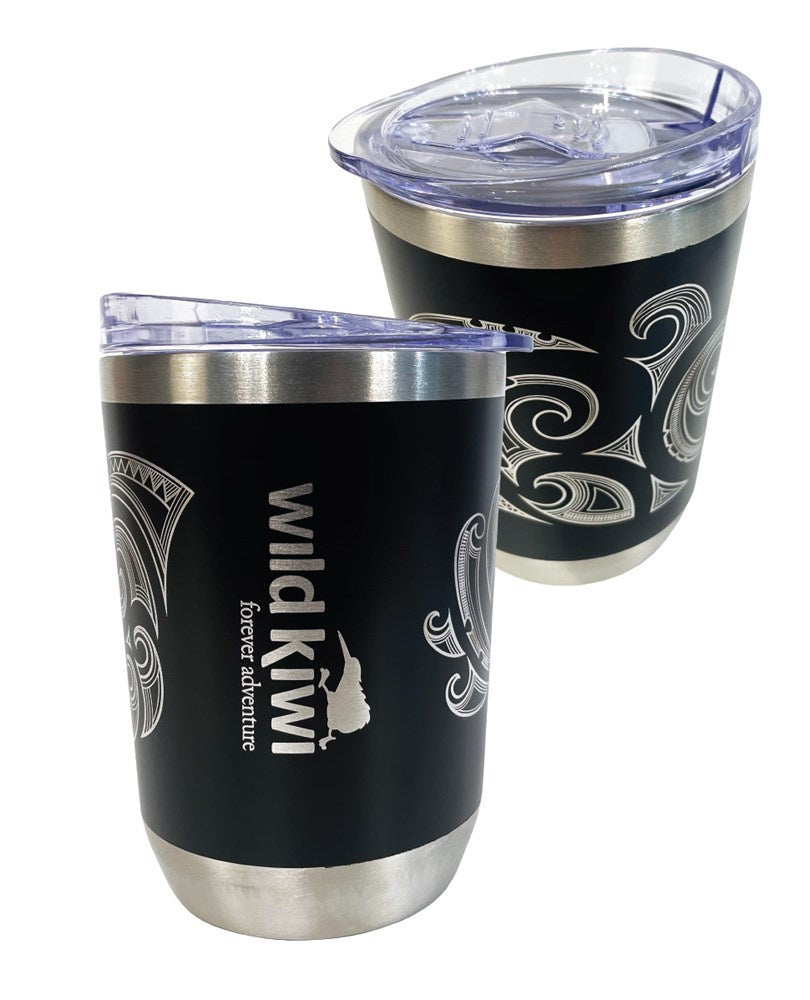 WK Vacuum Mug - Kowhaiwhai – gecko in the village
