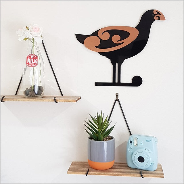 2Tone Birds Wall Art - Moko Pukeko – gecko in the village