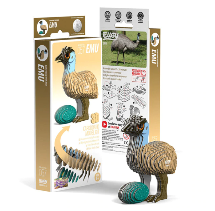 3D Cardboard Kit Set - Emu – gecko in the village