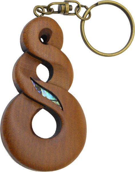 Carved Kauri Keychain - Twist – gecko in the village