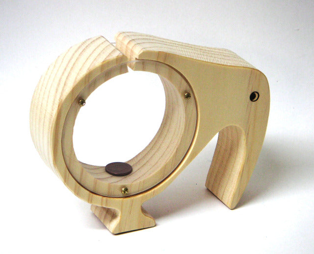 NZ Made Wooden Money Box – gecko in the village