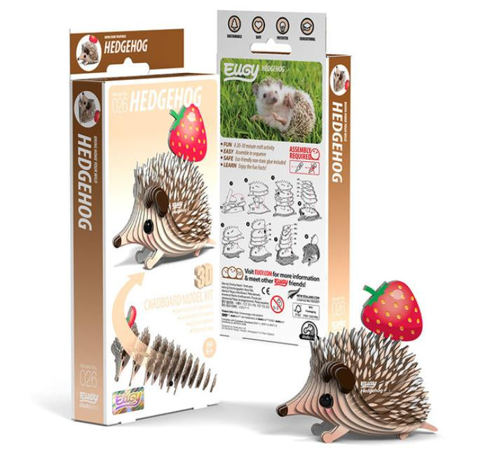 3D Cardboard Kit Set - Hedgehog – gecko in the village